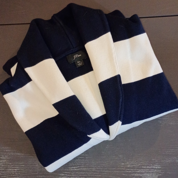J. Crew | Sweaters | J Crew Mens Xl Button Cardigan In Dark Blue And ...